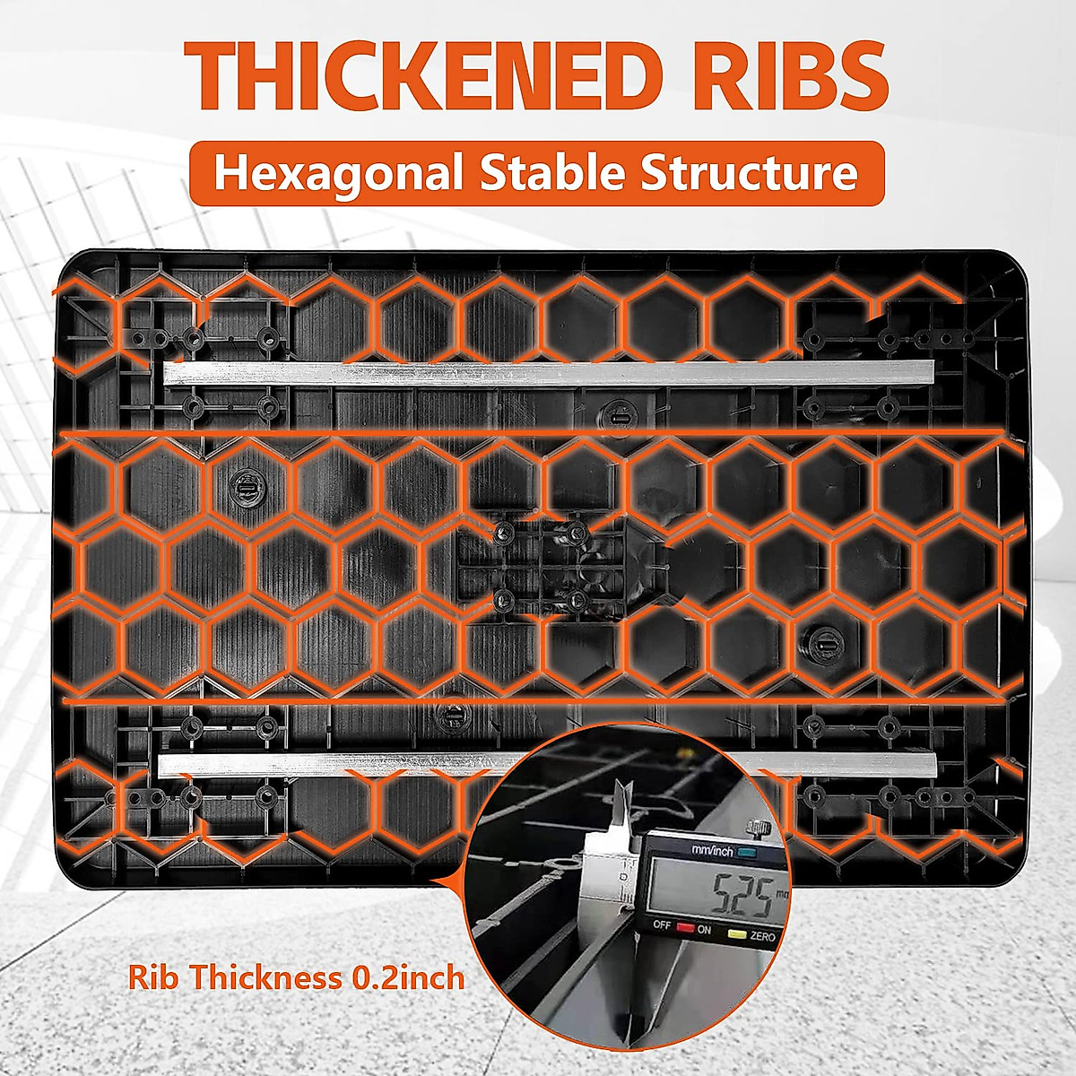 Platform Truck Cart, Foldable Push Cart Dolly w/Five 360° Swivel 6'' Wheels, 1600LBS Capacity Heavy Duty Moving Platform Trucks Hand Cart for Groceries, Garage, Warehouse (43" L x25 W)