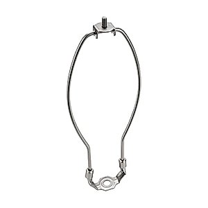 Aspen Creative 20006-2 10" Lamp Harp with Saddle, Satin Nickel