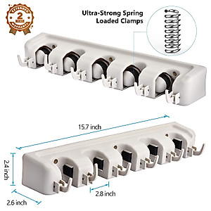 ONMIER Broom and Mop Holder Wall Mounted