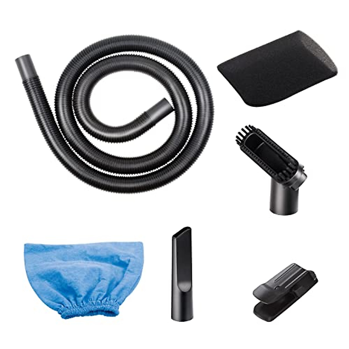 Vacmaster Portable Wall Mountable Wet/Dry Vac, 2.5 Gallon, 2 HP 1-1/4" Hose (VOM205P), Blue