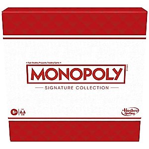 Monopoly Signature Collection Family Board Game for 2 to 6 Players, Premium Packaging and Components, in-Box Storage, Family Game for Ages 8+