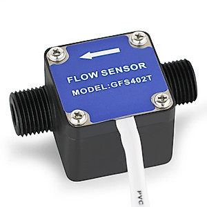 DIGITEN G1/2" Male Oil Fuel Gasoline Diesel Milk Water Liquid Gear Flow Sensor Meter + Digital Display Flowmeter Quantitative Controller Counter