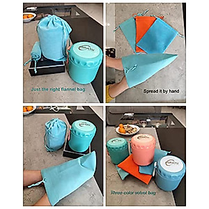 AGRATU Thermos for Hot Food Kids Lunch Box with Spoon Food Containers Kids Leak Proof Insulated Lunch Box Container for Kids Insulated Lunch Container for Hot Food (430ml Green)