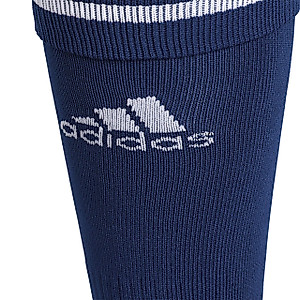 adidas Copa Zone Cushion 4 Soccer Socks (1-Pair) for Men, Women, Boys and Girls, Team Navy Blue/White, Medium