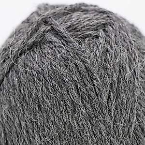 [ Set of 3 Small Gorgeous Skeins ] Alpaca Yarn Blend [ Umayo ] [ DK ] #3 (5.25 Ounces/150 Grams Total) Lovely and Soft to Enjoy Knitting - Crocheting - Weaving [ Grey ]