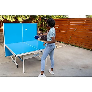 STIGA XTR Professional Outdoor Table Tennis Tables – All Weather Aluminum Waterproof Outdoor or Indoor Design with Net & Post - 10 Minute Easy Assembly Ping Pong Table with Compact Storage