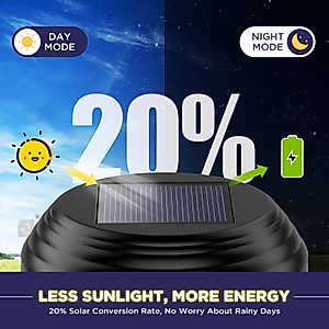 Minord Ultra Bright Solar Lights Outdoor Waterproof, [Up to 12H Lighting / Stainless Steel] Solar Outdoor Lights Auto On/Off, LED Garden Lights Solar Powered for Yard Patio Pathway Landscape