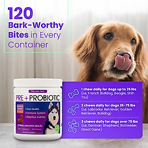 FREYDELL Pets Probiotics for Dogs Dog Upset Stomach Relief Dog probiotic, Fiber Supplement for Dogs, Yeast Infection Treatment for Dogs & Dog Diarrhea Medication, Probiotic for Dogs of All Ages.