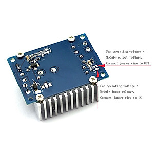 DZS Elec 12A DC-DC Step Down Buck Converter Low Ripple with Heat Sink 4.5V-30V to 0.8V-30V Vehicular Voltage Regulator