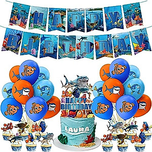 OULUN Birthday Party Supplies For Finding Nemo ,Nemo Theme Party Decoration