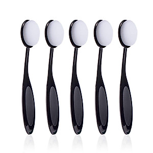 UNIMEIX 5 Pack Craft Ink Blending Brushes Set Tool Card Making Supplies Blender Brush for Card Making（Size 4, 0.82" Brush Head）