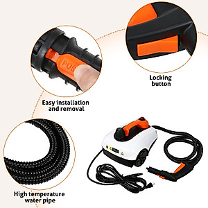 WICHEMI 1800W Steam Cleaner for Cleaning, Handheld Steamer High Pressure Steam Machine + 1800W High Temperature Floor Steam Mop Multipurpose Steam Cleaning Machine for Home Use Car Detailing