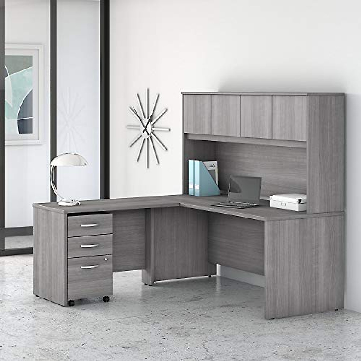 Bush Business Furniture Studio C Desk, Platinum Gray