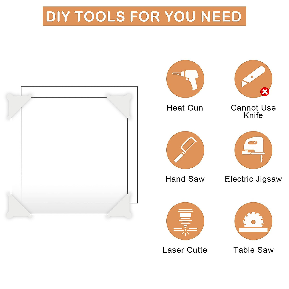 24x24 Clear Cast Acrylic Sheet 1/4 Plexiglass for Laser Cutting,Crafts,Signs Art Projects