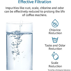 AQUACREST TÜV SÜD Certified Coffee Water Filter, Replacement for Brita® Intenza® Water Filter Gaggia®, Philips®, Saeco®, CA6702/00, Intenza® Coffee Filter (Pack of 2)