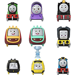 Thomas & Friends Diecast Toy Trains Sodor Cup Racers Set of 9 Push-Along Engines for Preschool Pretend Play Kids Ages 3+ Years