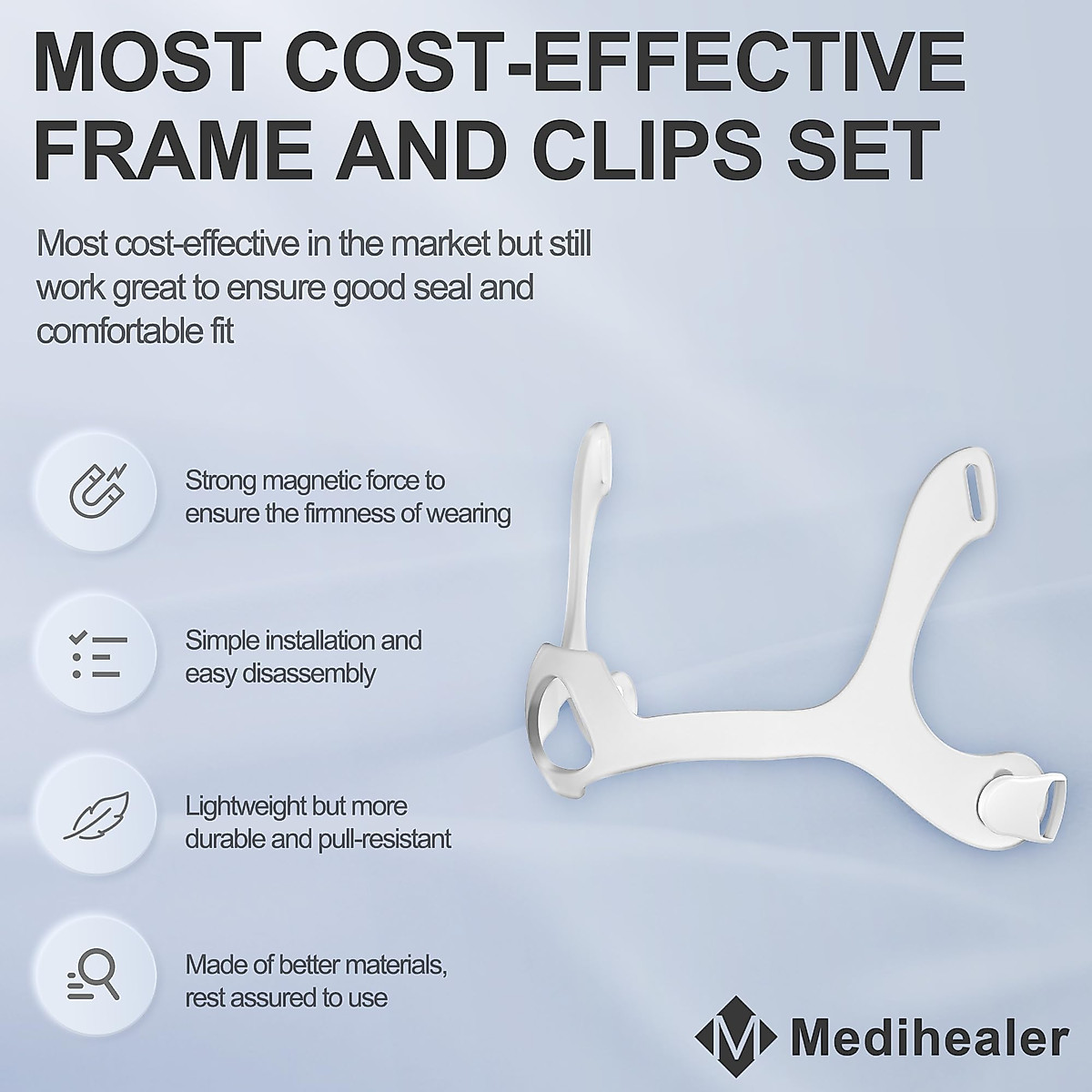 Replacement Silicone Frame for WISP,Including Frame and Clips for Wisp Not Dreamwisp,Great Value Supplies by Medihealer