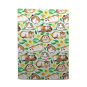 Head Case Designs Officially Licensed Micklyn Le Feuvre Guinea Pigs And Daisies In Watercolour On Mint Art Mix Vinyl Faceplate Sticker Gaming Skin Decal Compatible With PS5 Digital Edition Console