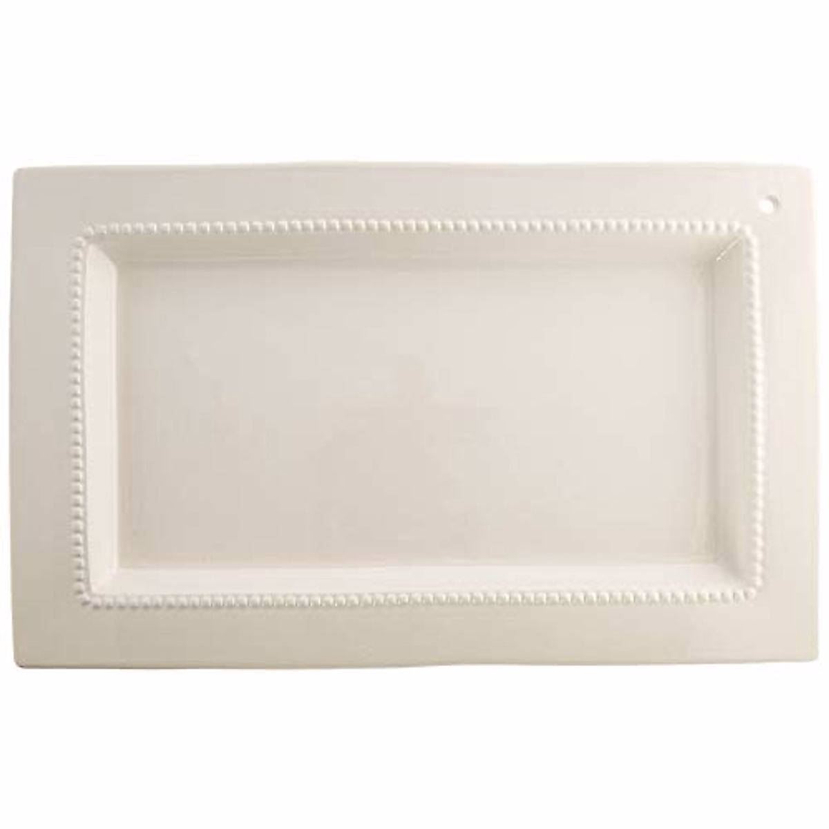 DEI Charmers Platter, 16.0 x 10.0 x 1.5, White