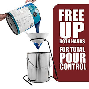 Peachtree Woodworking Supply Paint and Finish Strainer Stand for Strainer Cone Funnels, Ideal for Home, Contractors, Automotive and Woodworkers. Lightweight Sturdy Construction, 1 Paint Strainer Stand