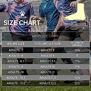 KELME Men's Soccer Shoes Arch Support Cleats Professional Futsal Sneaker Breathable Athletic Football Boots for Outdoor Indoor TF Blue 9