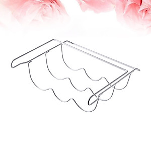 PATKAW Refrigerator Wine Rack Fridge Wine Rack Under Cabinet Organizer Beer Soda Can Dispenser Water Bottle Holder Iron Organizer Bins Space Saver for Home Party Bar Stackable Wine Rack