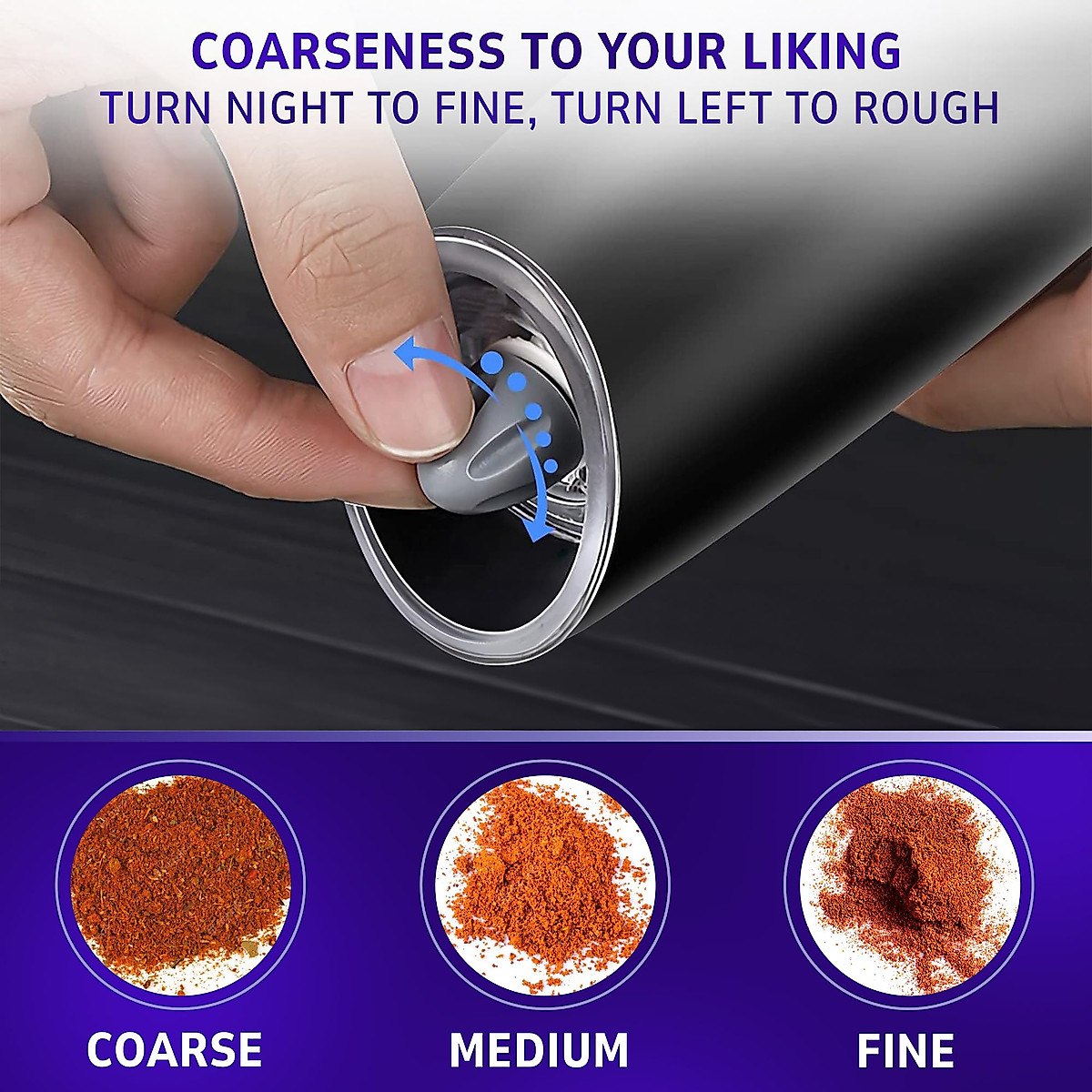 2Pcs Electric Salt and Pepper Grinder Set - Electric Pepper Grinder Automatic Salt and Pepper Grinder Set Electric Salt and Pepper Shakers - Gravity Electric Salt and Pepper Grinder Set Salt Grinder