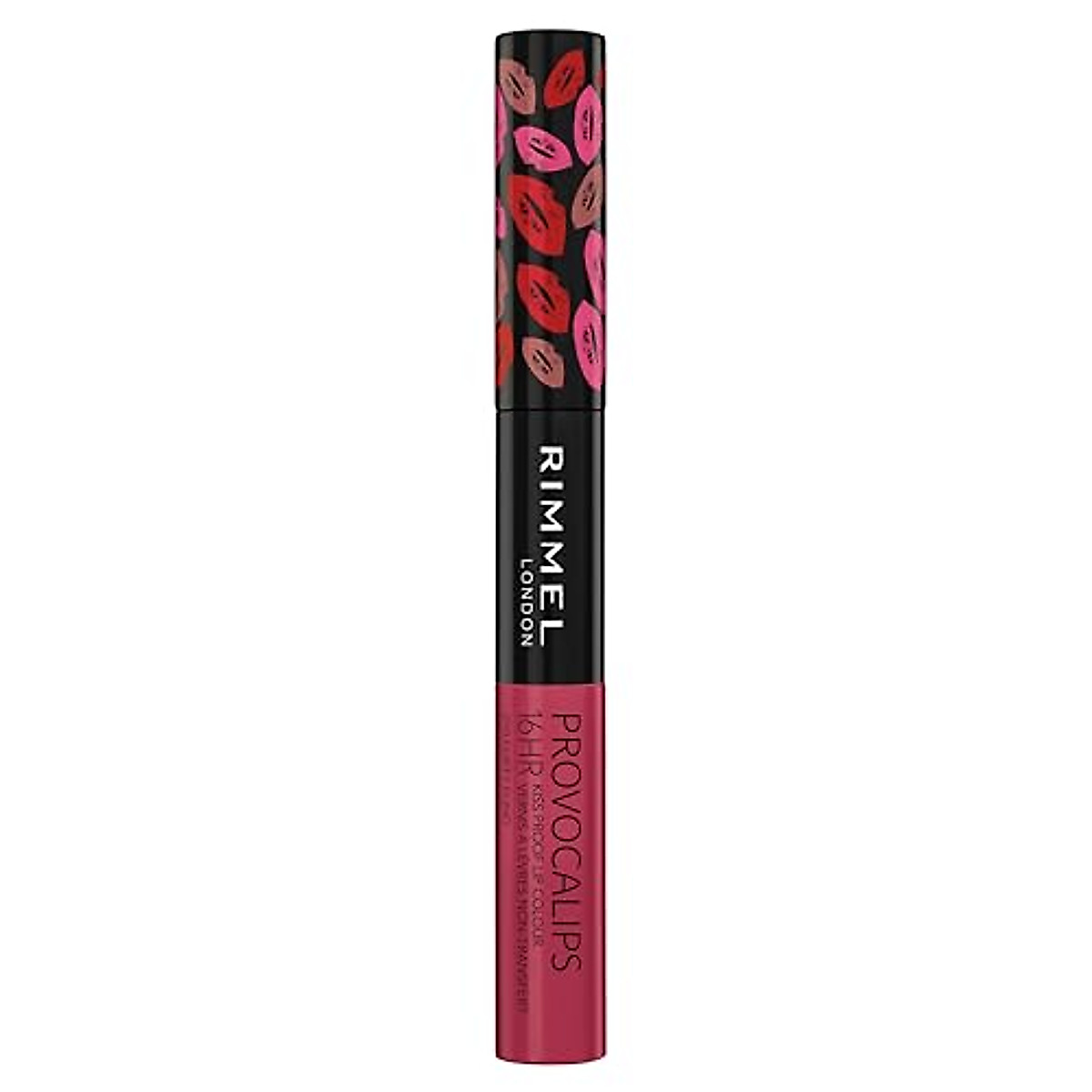 Rimmel London Provocalips 16hr Kiss-Proof Lip Color - Two-Step Liquid Lipstick to Lock in Color and Shine - 210 Flirty Fling, .14 fl.oz.