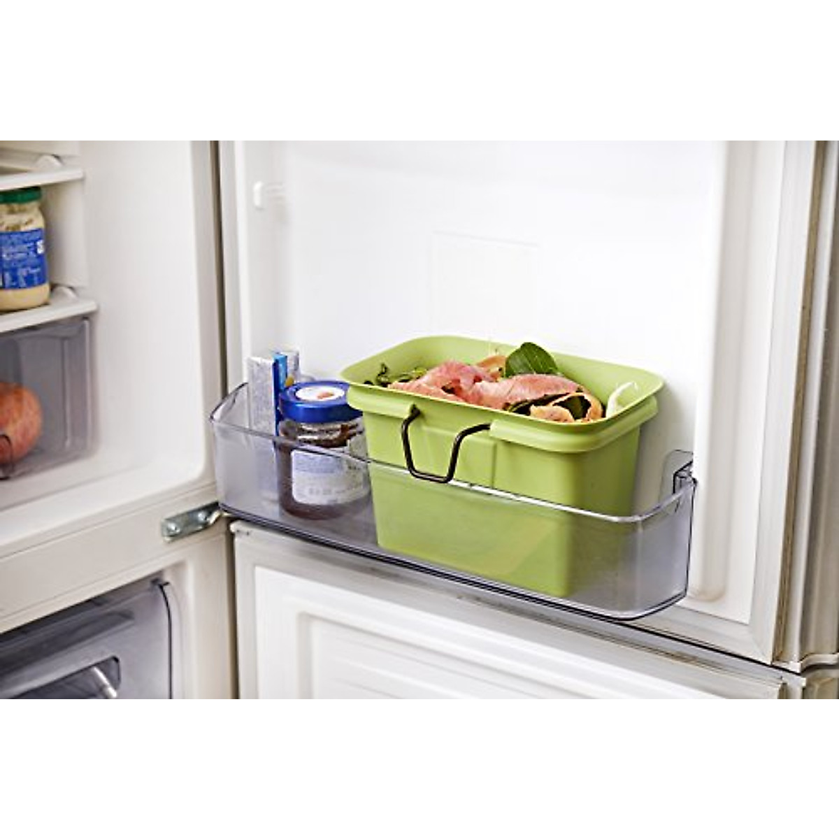 Full Circle Scrap Happy Food Scrap Collector and Freezer Compost Bin, Green