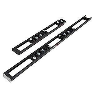 Trend Two-Part Skeleton Hinge Jig with Adjustable Blocks, Robust Carry Case & Guide Bush for Hinge Recess Cutting, Black, H/JIG/C
