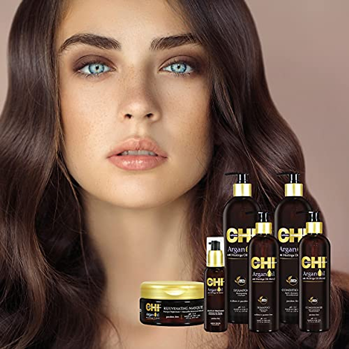 chi Argan Oil Shampoo, Brown, 11.5 Fl Oz (Pack of 1)