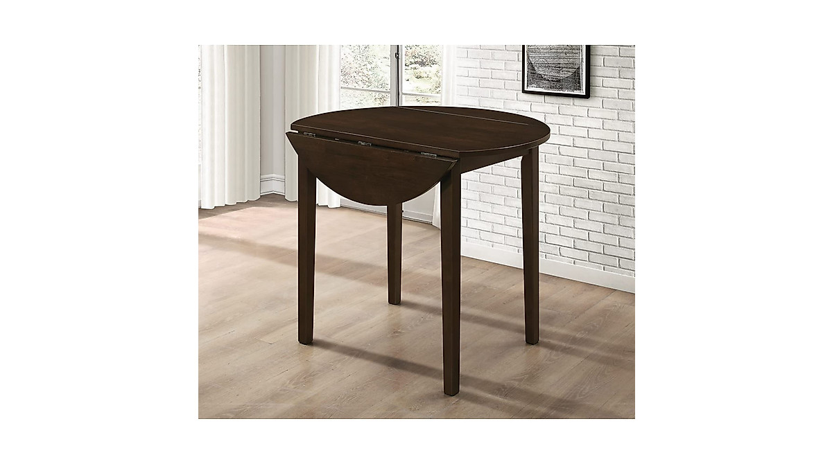 Coaster 3-Piece Round Wood Dining Set - Stylish & Space-Saving