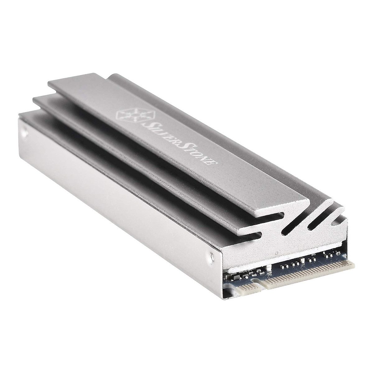 SilverStone Technology TP04 Aluminum Alloy M.2 SSD Cooling kit, TAA Compliant
