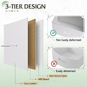 WLIVE Tall Dresser for Bedroom, Fabric Dresser Storage Tower, Dresser & Chest of Drawers Organizer Unit with 11 Drawers, Storage Cabinet, Hallway, Closets, Steel Frame, Wood Top