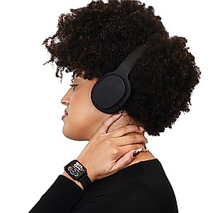 Itech Fusion 2 S Smartwatch with Wireless Headphones, Heart Rate, Step Counter, Sleep Monitor, Message, IP67 Water Resistant Unisex, Touch Screen, Compatible with iPhone and Android (Black)