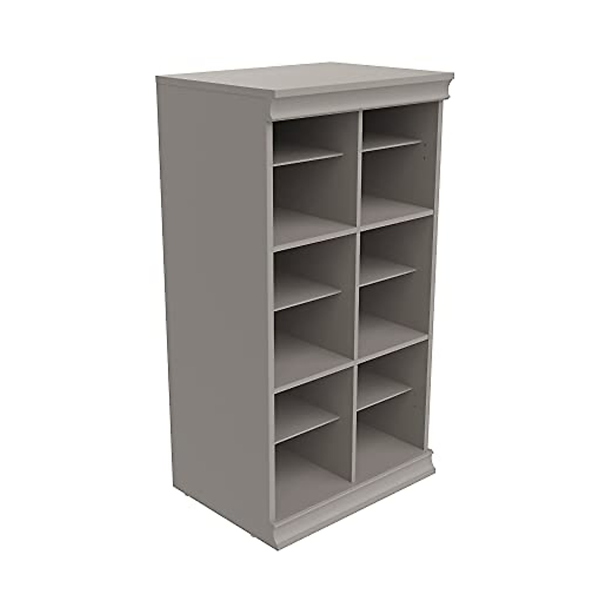 ClosetMaid 4597 Modular Storage Stackable 12-Shelf Unit with Dividers, Taupe