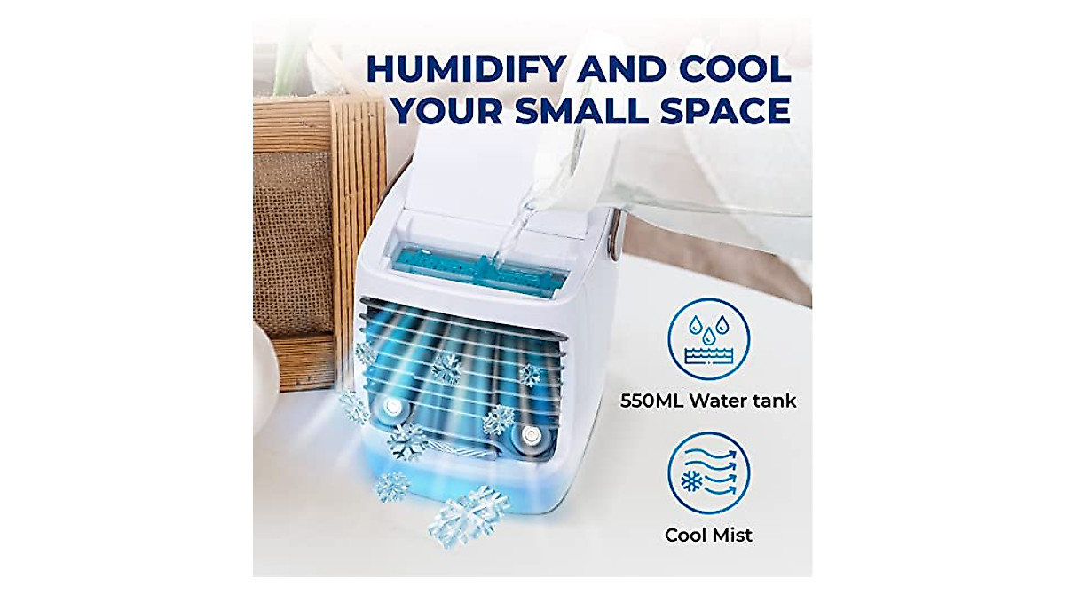 ChillWell 2.0 Portable Air Cooler - Stay Cool Anywhere