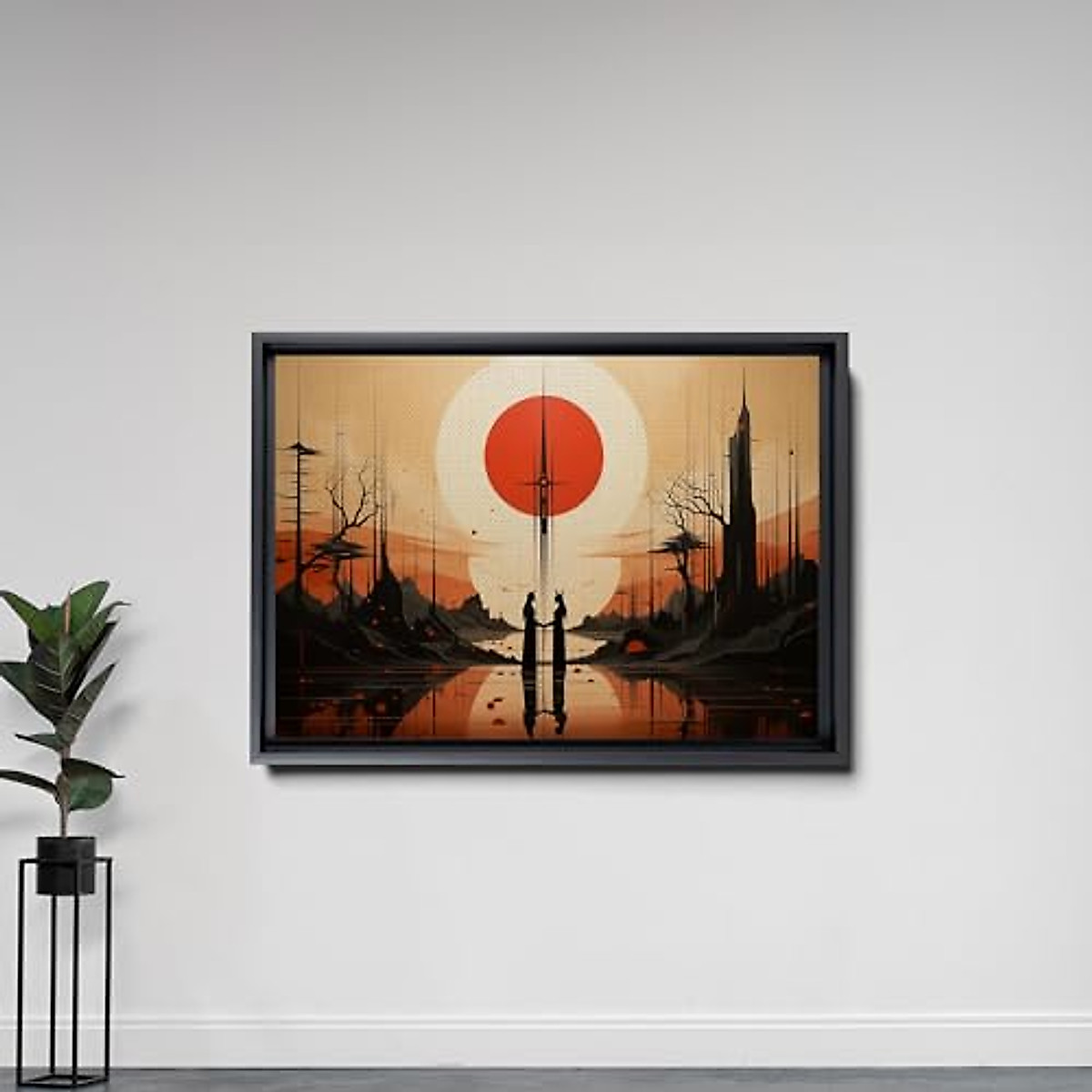 Majestic Black Stallion Galloping In The Clouds, Black Horse On Salt Flats, Canvas Print, Black Horse Print, Black Horse Wall Art