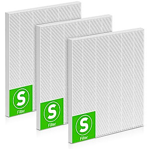 XBGG 3 Pack C545 Replacement Filter S Compatible with Winix C545 Air Purifier Only, C545 True HEPA Filter S Replace Part Number 1712-0096-00 for Winix C545