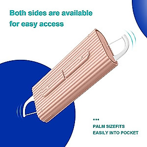 Portable Dental Floss Dispenser 2 Case,Holy Rose Portable Floss Picks Case with Adult Floss Sticks 80 Count,Flossers Toothpicks Case Perfect for Home,Travel Cleaning Teeth Oral Care Best Tool(Pink)