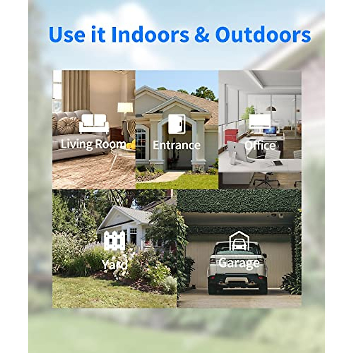 Outdoor Security Camera, 1080P HD Wireless Outdoor Camera with Night Vision, AI & PIR Motion Detection, IP65 Weatherproof, 2-Way Audio, Battery Powered Security Cameras Wireless Outdoor -2 Cameras Kit