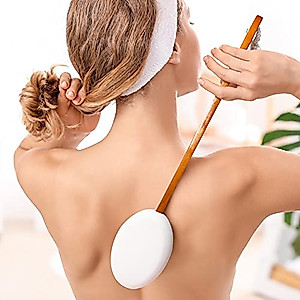 Body Benefits Easy To Hold Lotion Applicator Grip Long Handle Men's Sponge for Added Control Self Care Through Skin 0.09 Pound, 1 Count