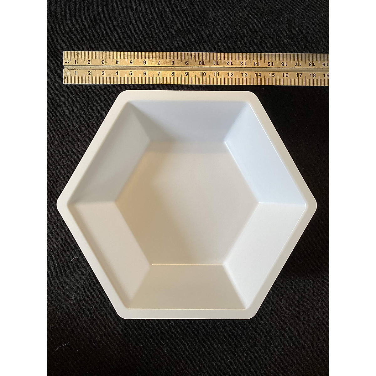 Hexagonal Weighing Boats, W-H127-WA-50, 127mm, Extra-Large, White Anti-Static, Pack of 50