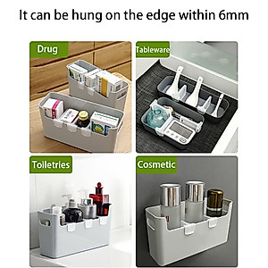 Fridge Drawer Divider,Clear Refrigerator Organizer Bins Partition,Storage Baskets Space Allocator,Portable Drawer Separators Board,Plastic Storage Container Bottle Can Divider Combination(8Pcs)