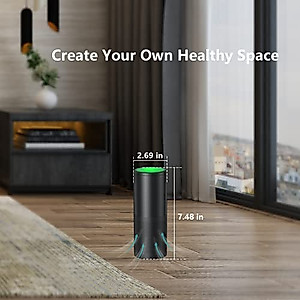 YYjop Air Purifiers for Home, Small Portable HEPA Air Purifier Remove Dust Smoke Odors, Air Cleaner for Car Bedroom Office Desktop Small Room