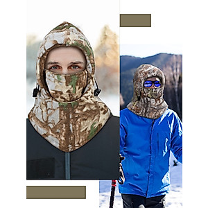 3 Pieces Camo Balaclava Face Mask Hunting Face Mask Balaclava Hats for Outdoor Sports (Marble Style, X-Large)