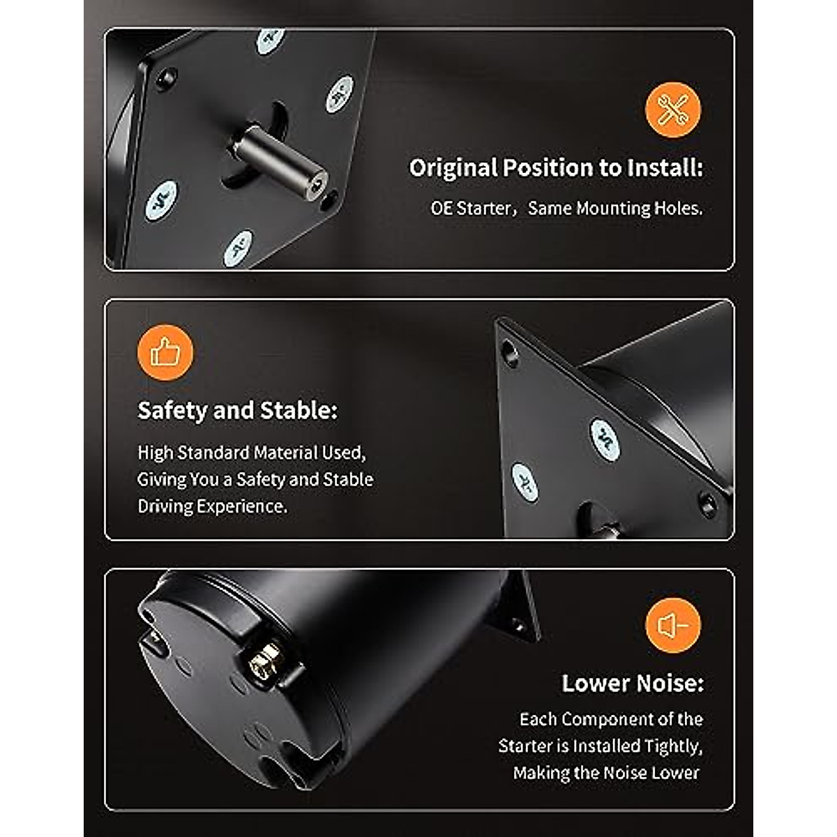 OCPTY Starter 10711N Fit for Meyer Plow Motors All Models All Salt Spreader HM02223 10711N