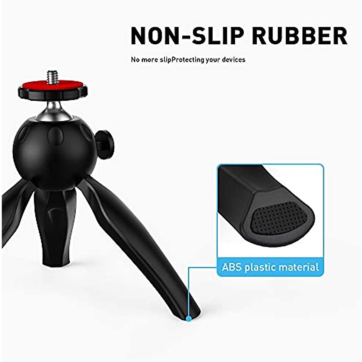Mini Projector Tripod - YOTON Tripod for Mini Portable Projector, Projector Stand with 360° Metal Rotatable Ball Head for Camera, Mini Projector, Webcam