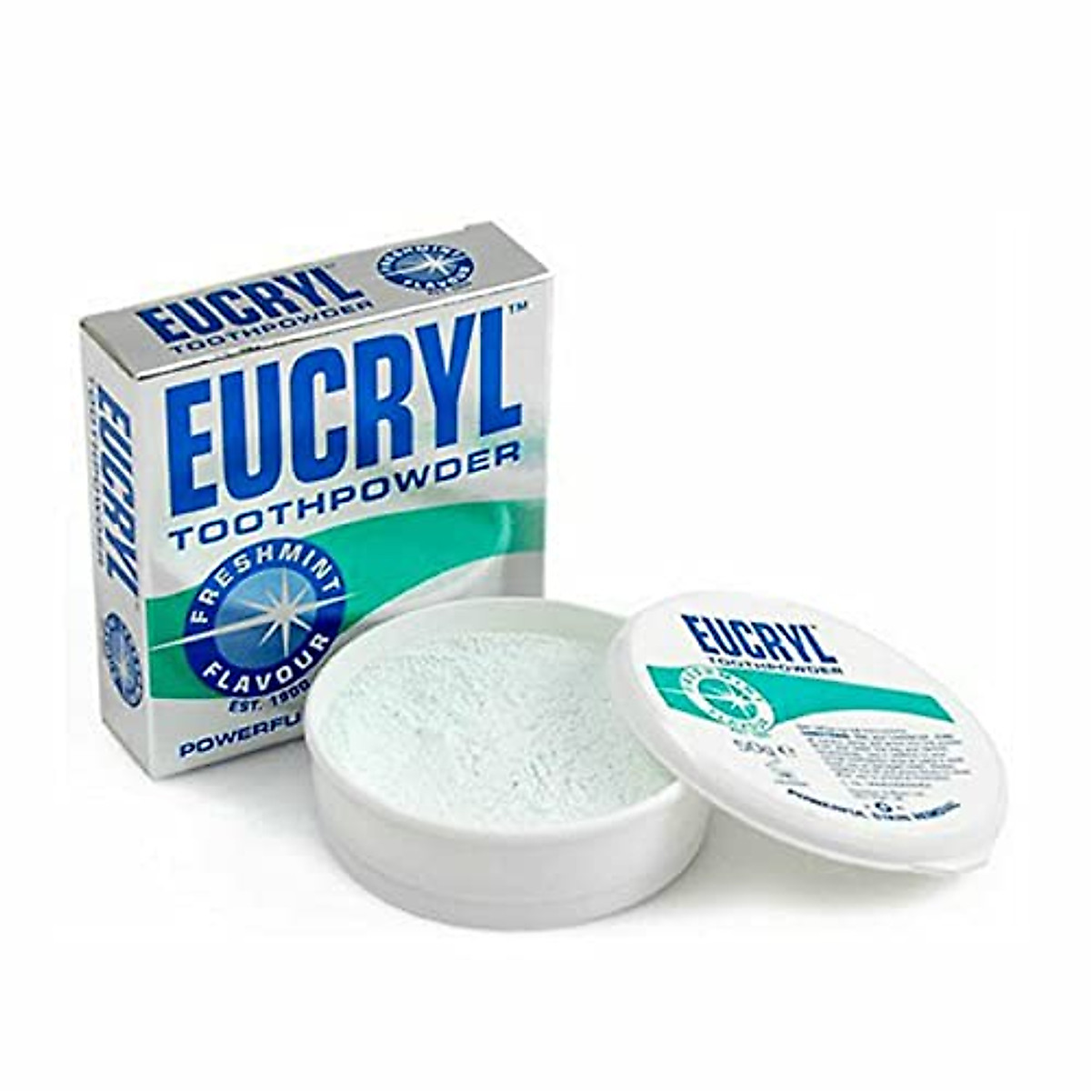Eucryl Smokers Tooth Powder Freshmint Flavour (50g) - Pack of 2
