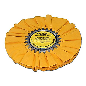 Zephyr Products AWY 58-8 MT Yellow Airway Mill Treat Buffing Wheel